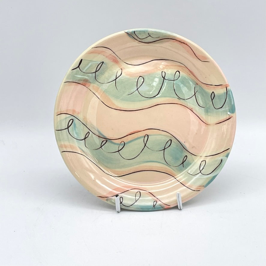 'Retro' small side plate (AH07B)